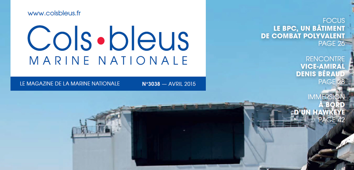 Article dans le magazine Cols Bleus ! - Ewan Lebourdais